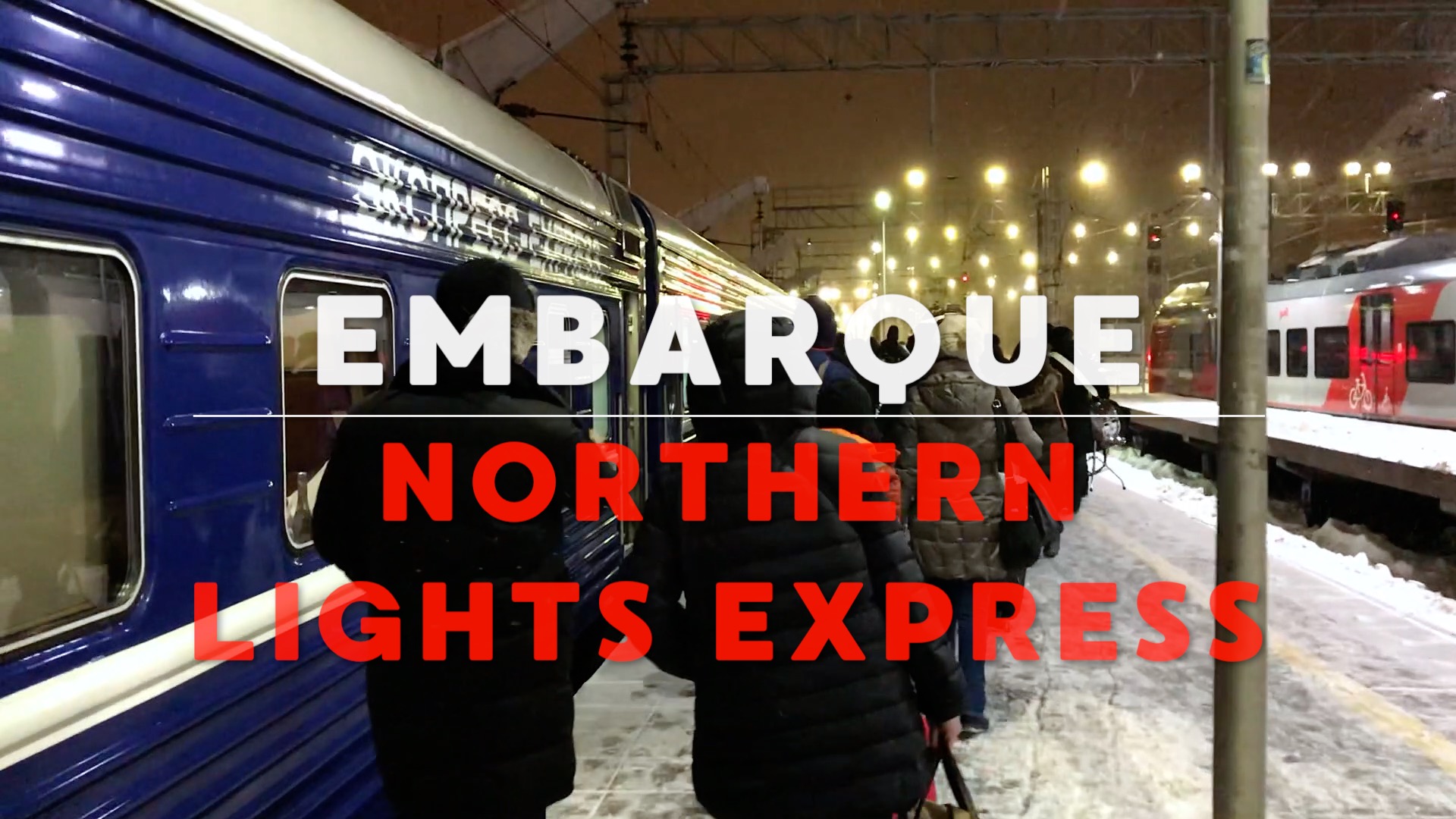 Embarcando no Northern Lights Express para chegar ao Círculo Polar ...